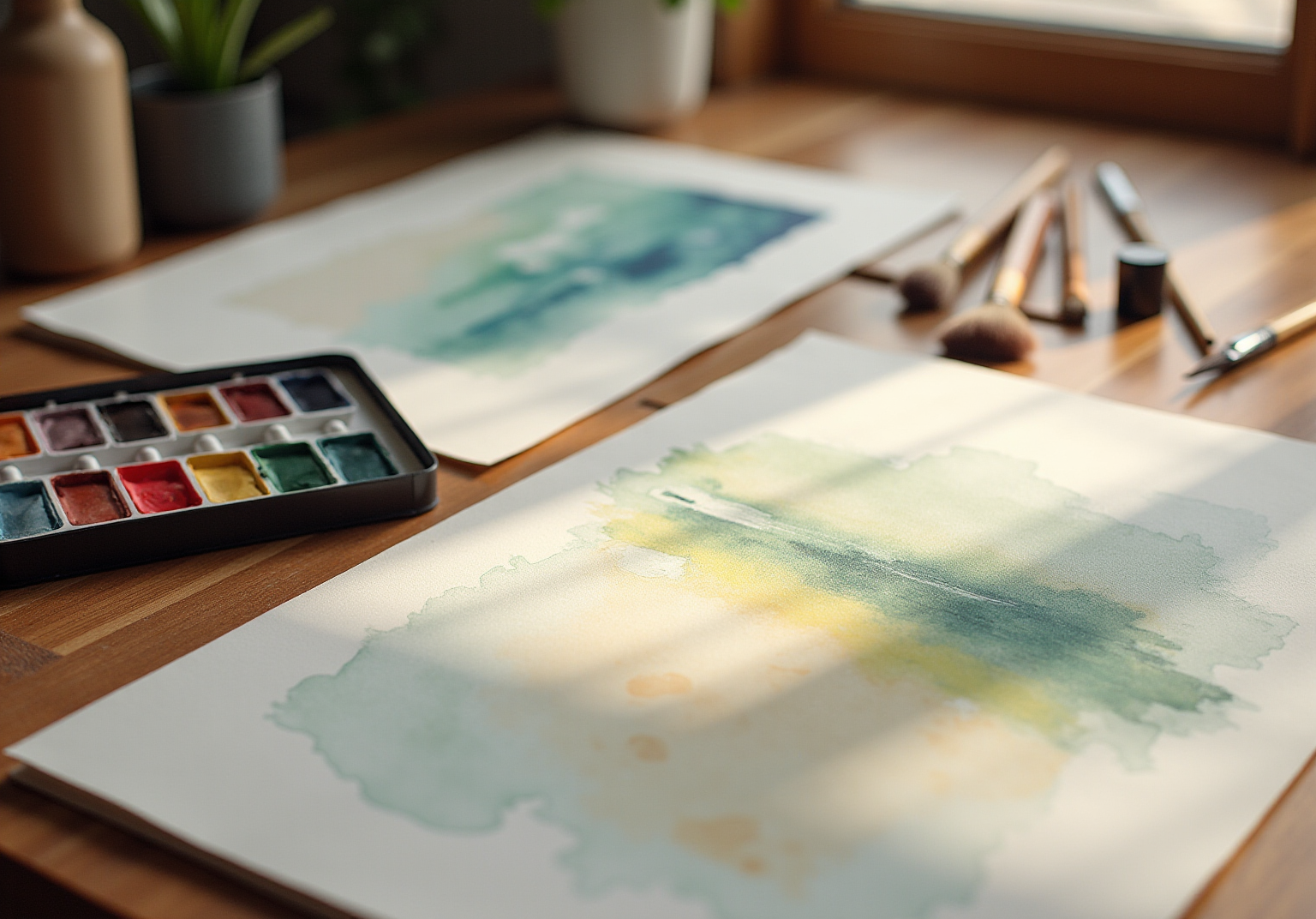 Elegant Sennelier Watercolor Paper