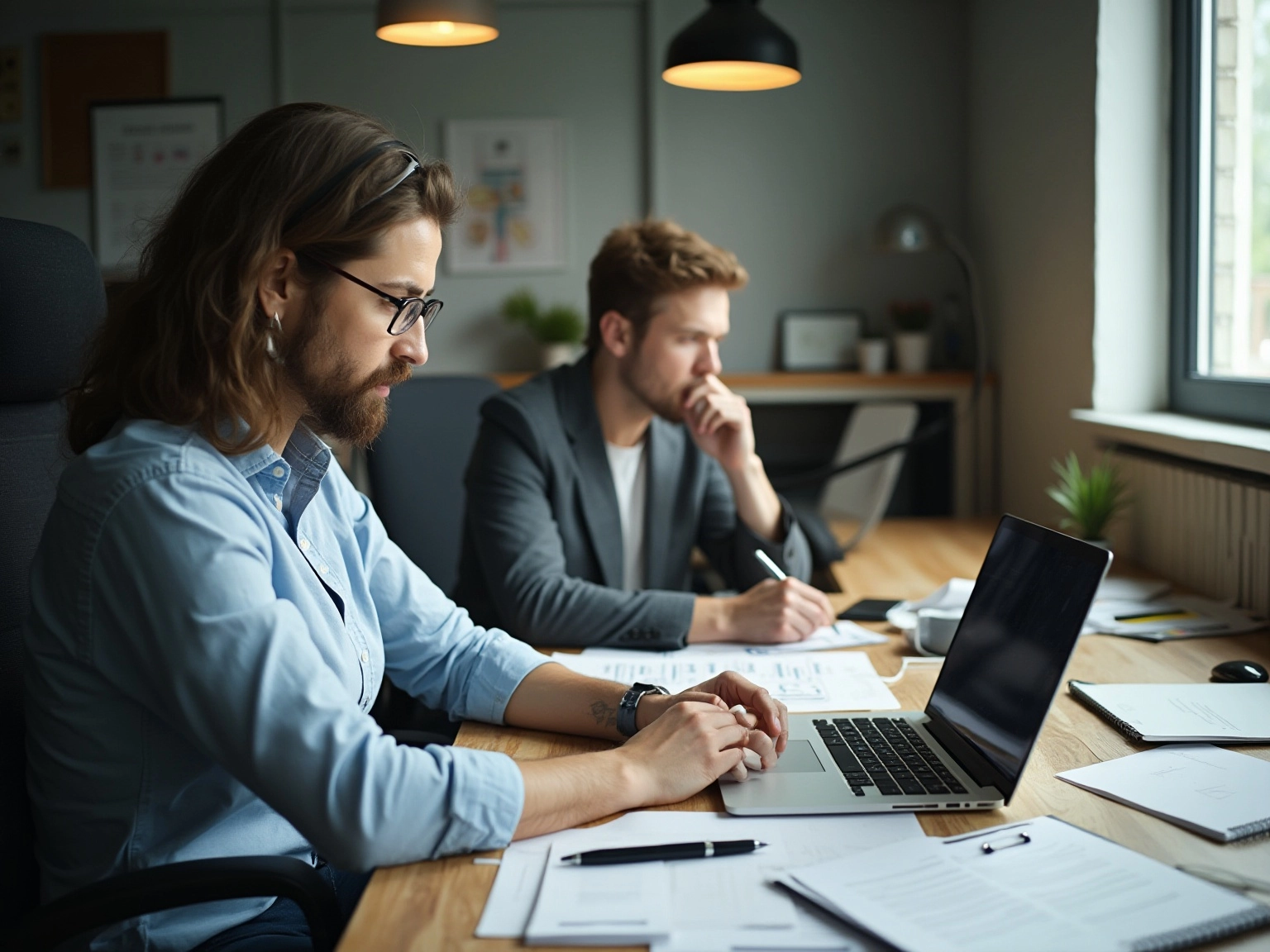 Crafting a Business Bio in a Professional Workspace