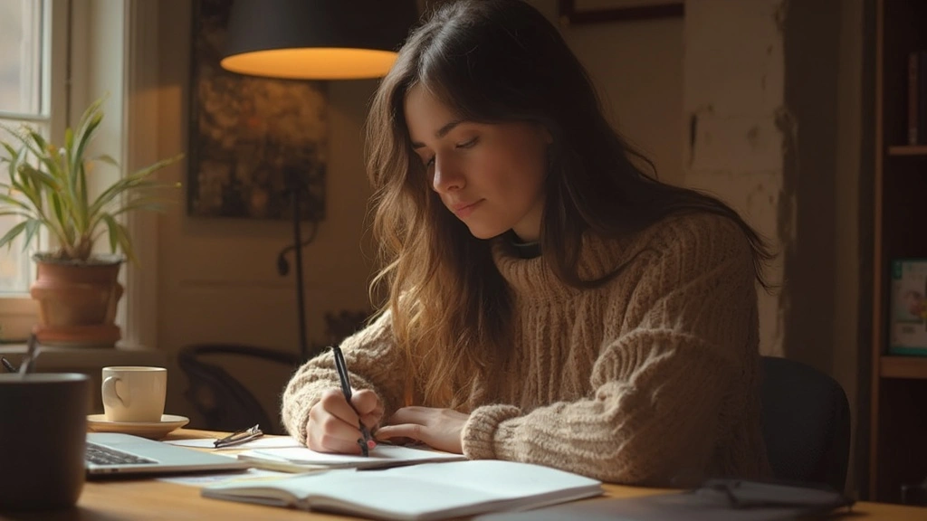 Crafting a Personal Statement in a Cozy Workspace
