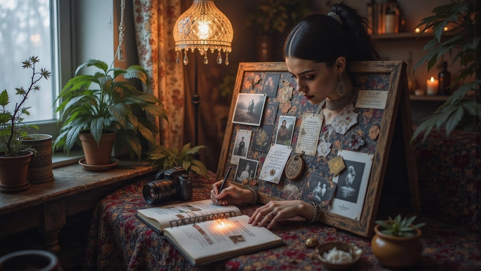 Crafting a Vision Board with Cannabis
