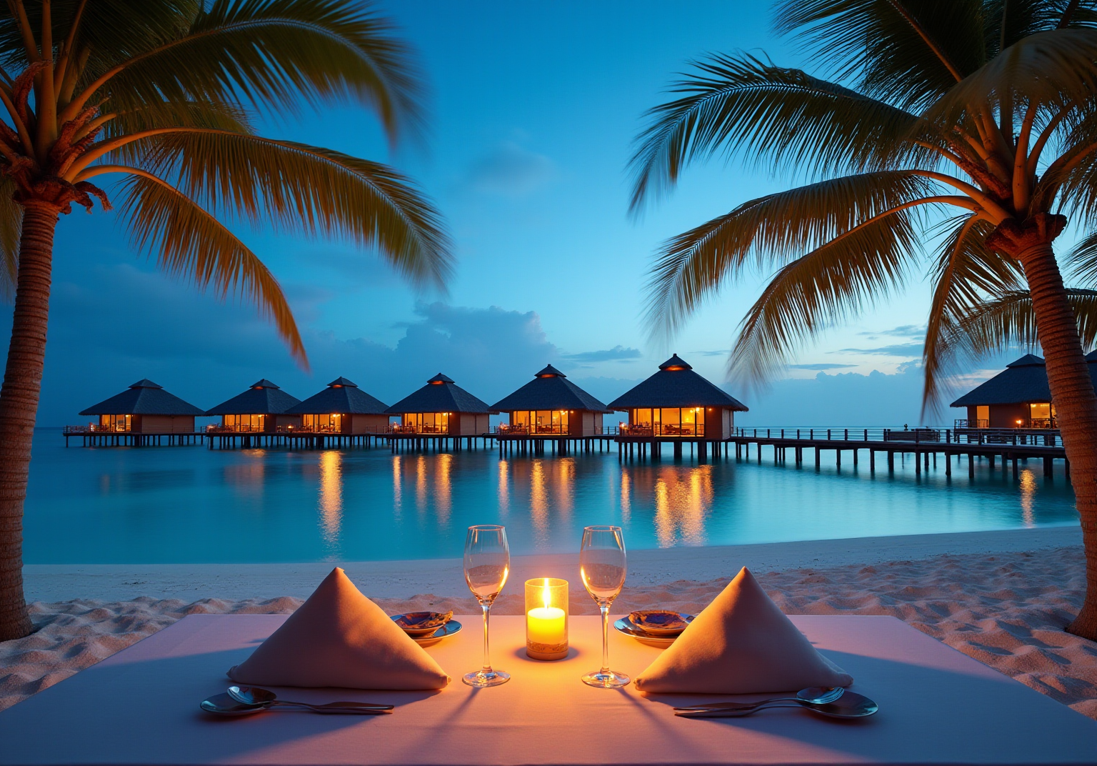 Romantic Overwater Bungalows at Anantara Veli