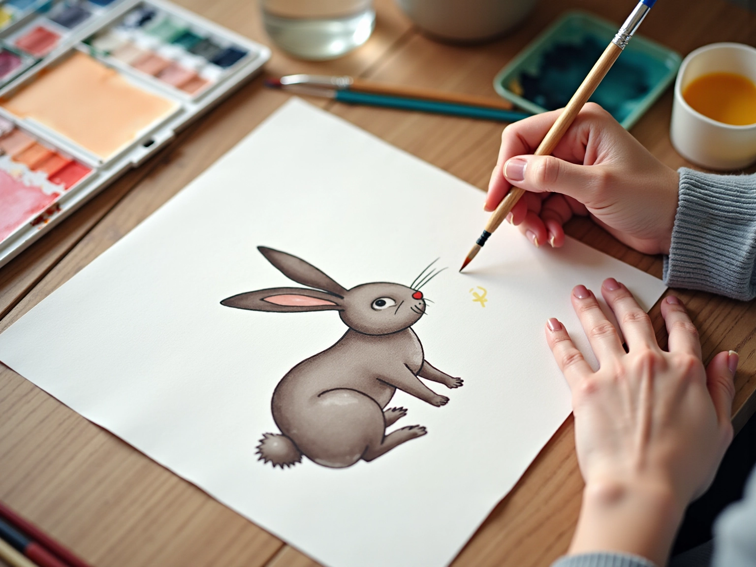 Creating a Cute Bunny Watercolor Painting Creating a Cute Bunny Watercolor Painting