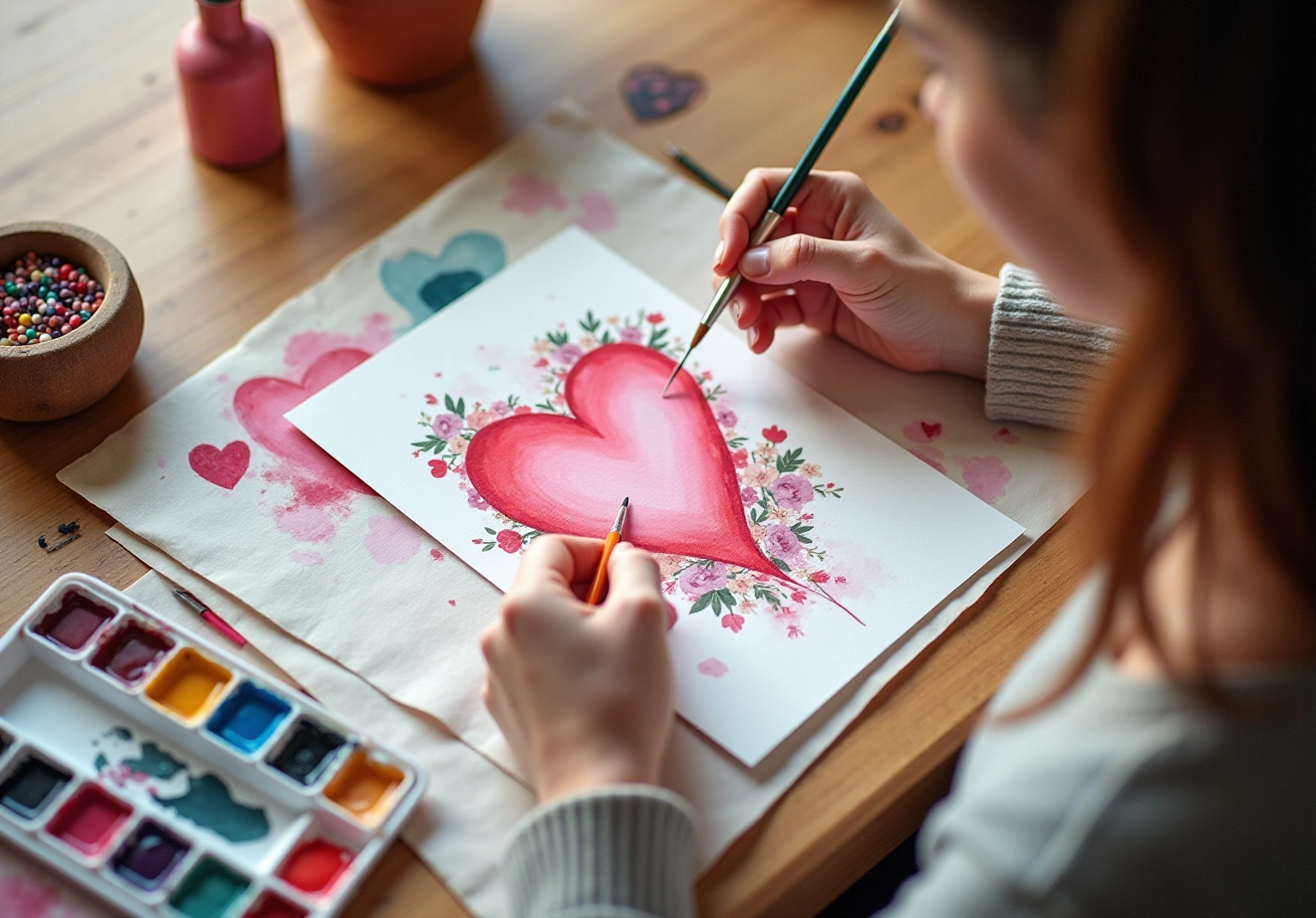 Creating a Heartfelt Watercolor Card Creating a Heartfelt Watercolor Card