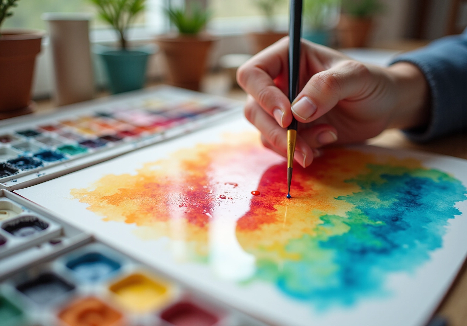 Creating a Wet on Wet Watercolor Painting Creating a Wet on Wet Watercolor Painting