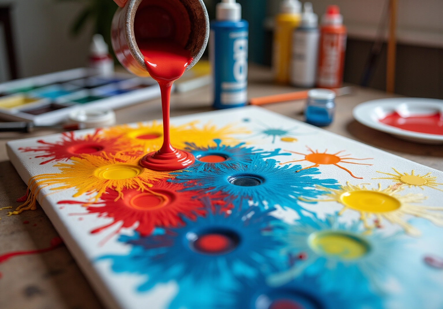 Creating Abstract Puddle Art Creating Abstract Puddle Art