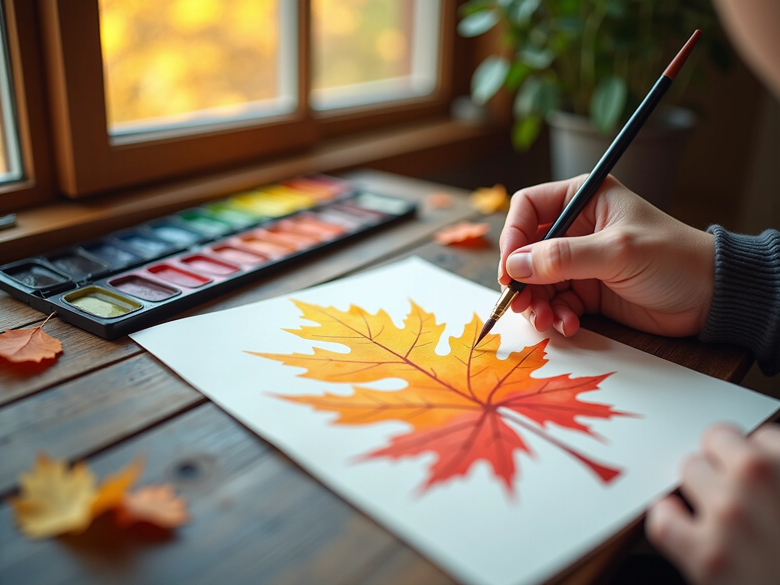 Creating Autumn Leaves Watercolor Creating Autumn Leaves Watercolor