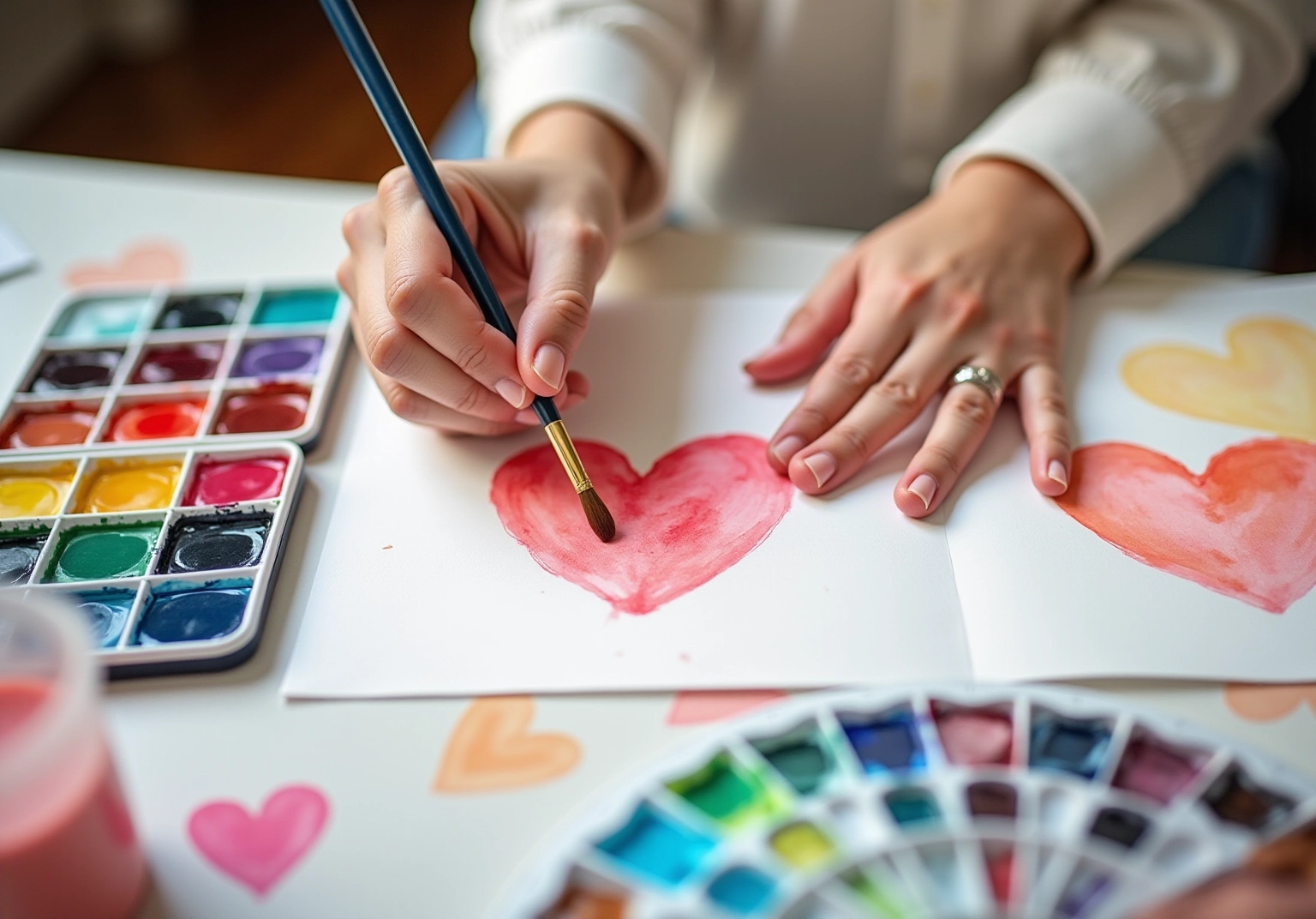 Creating DIY Watercolor Valentine Cards Creating DIY Watercolor Valentine Cards