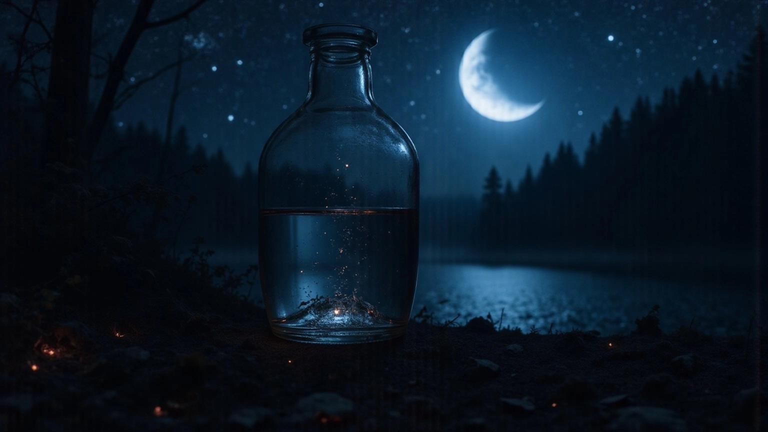 Creating New Moon Water Under the Night Sky
