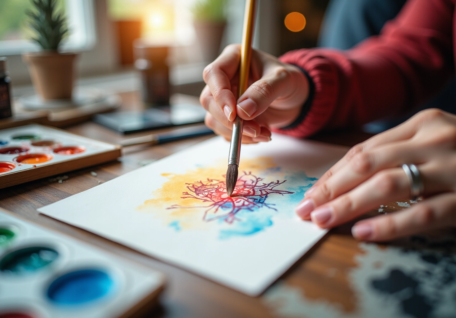 Creating Watercolor Christmas Cards