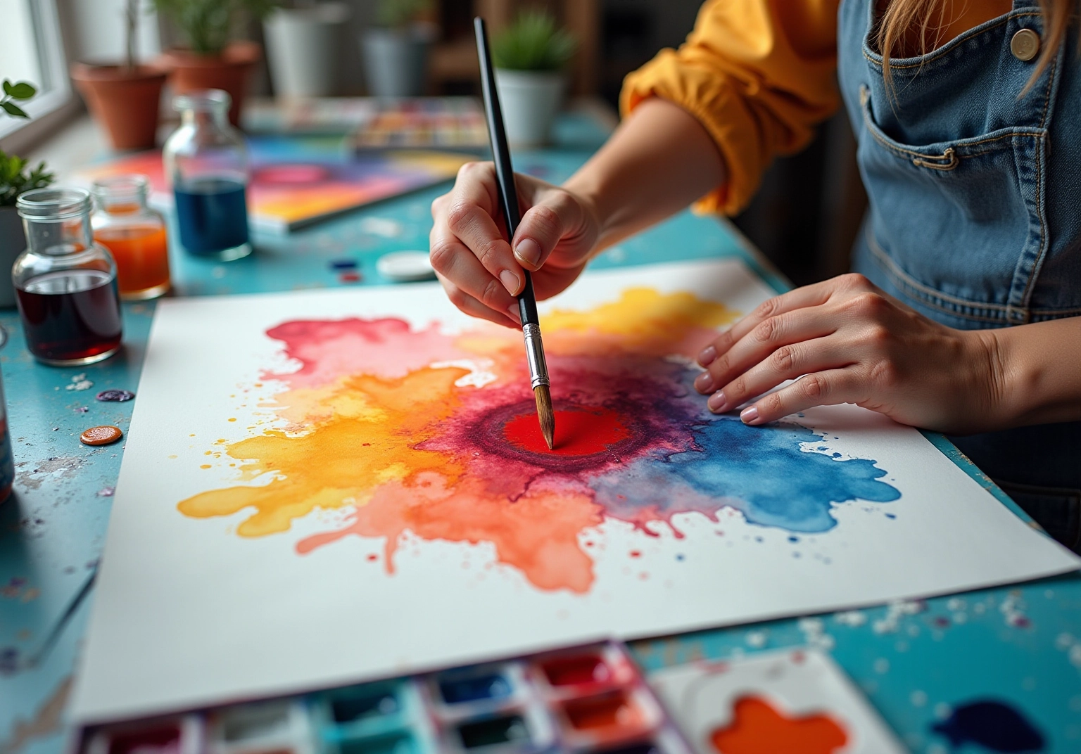 Creative Abstract Watercolor Techniques