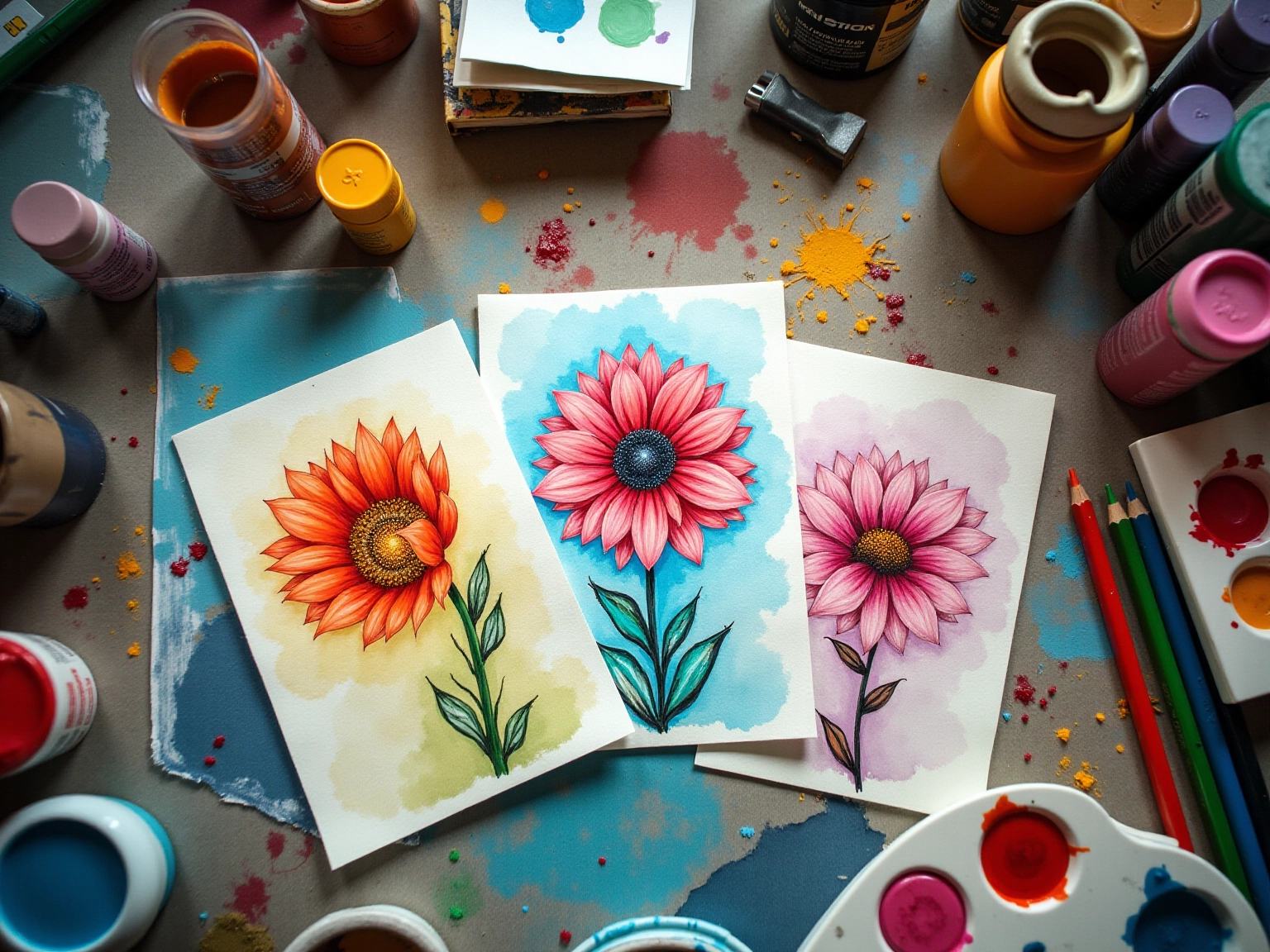 Creative Exploration in an Artist's Studio