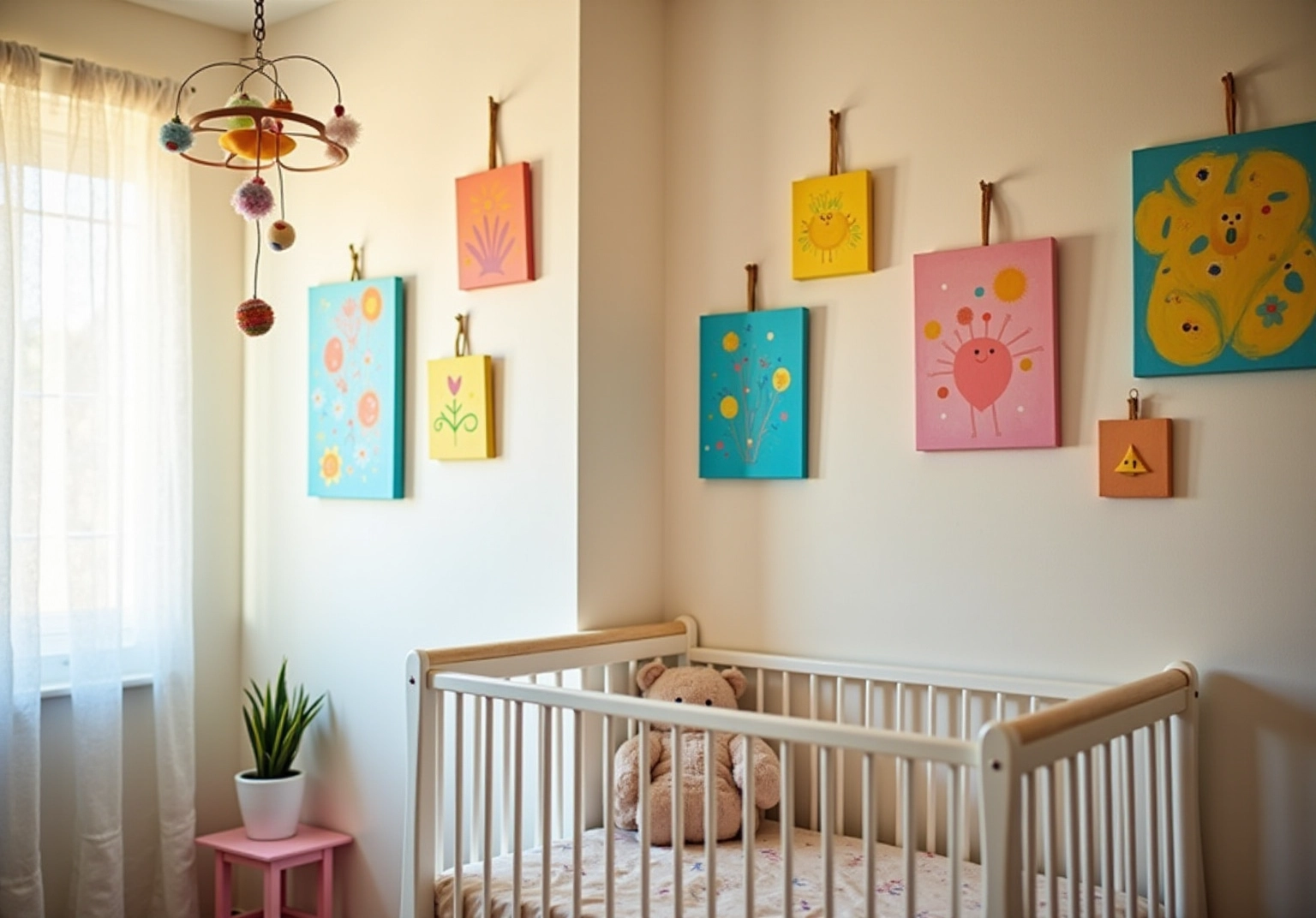 Creative Nursery Decor with DIY Art Projects