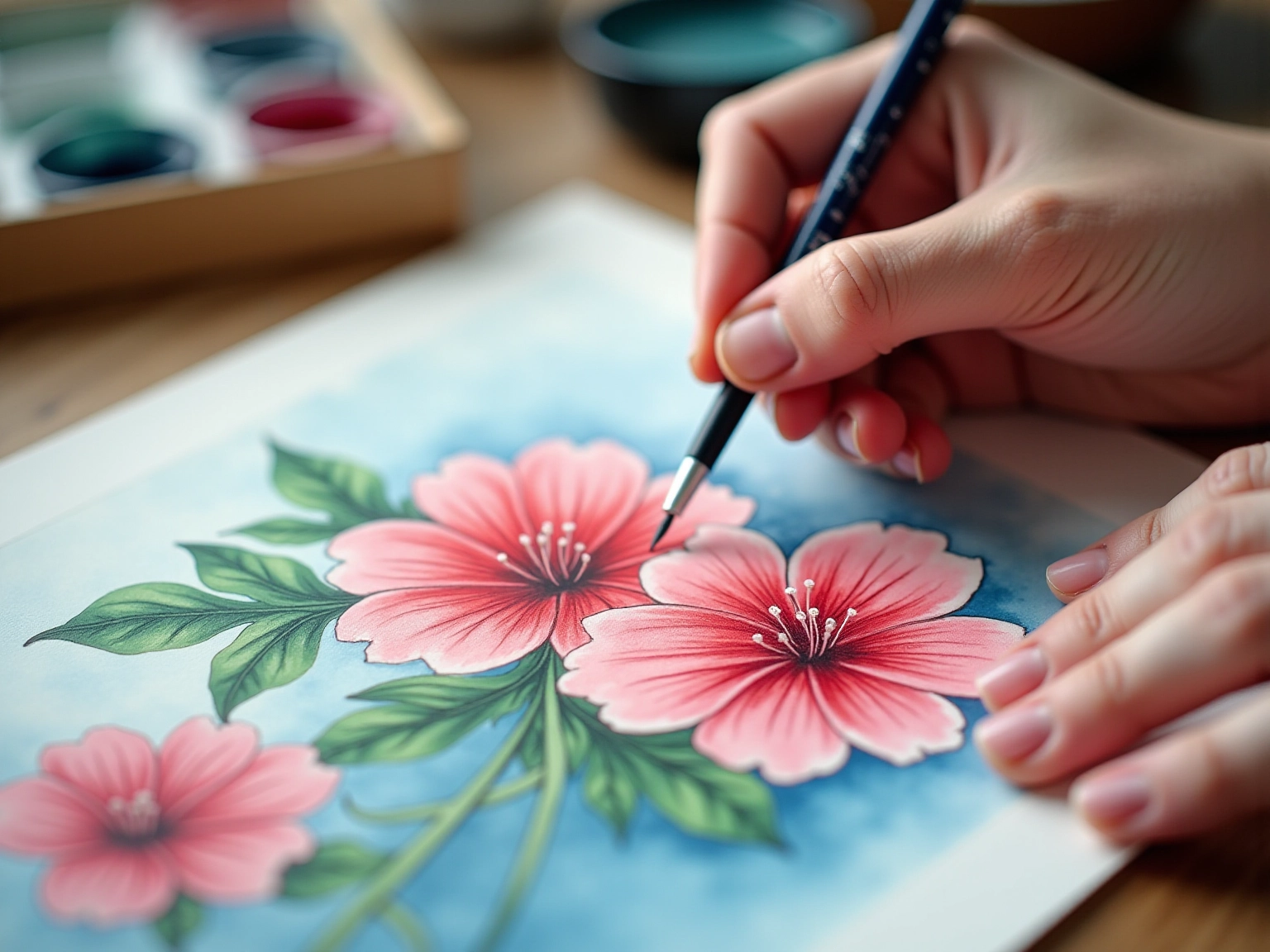 Creative Watercolor Techniques for Geraniums Creative Watercolor Techniques for Geraniums