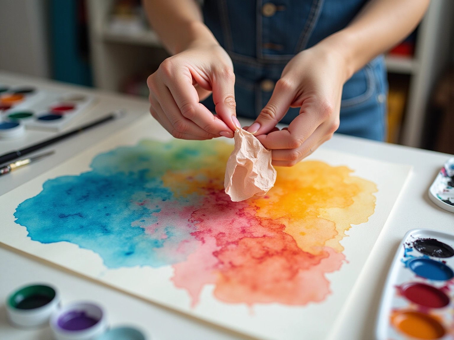 Creative Watercolor Techniques with Tissue Paper Creative Watercolor Techniques with Tissue Paper