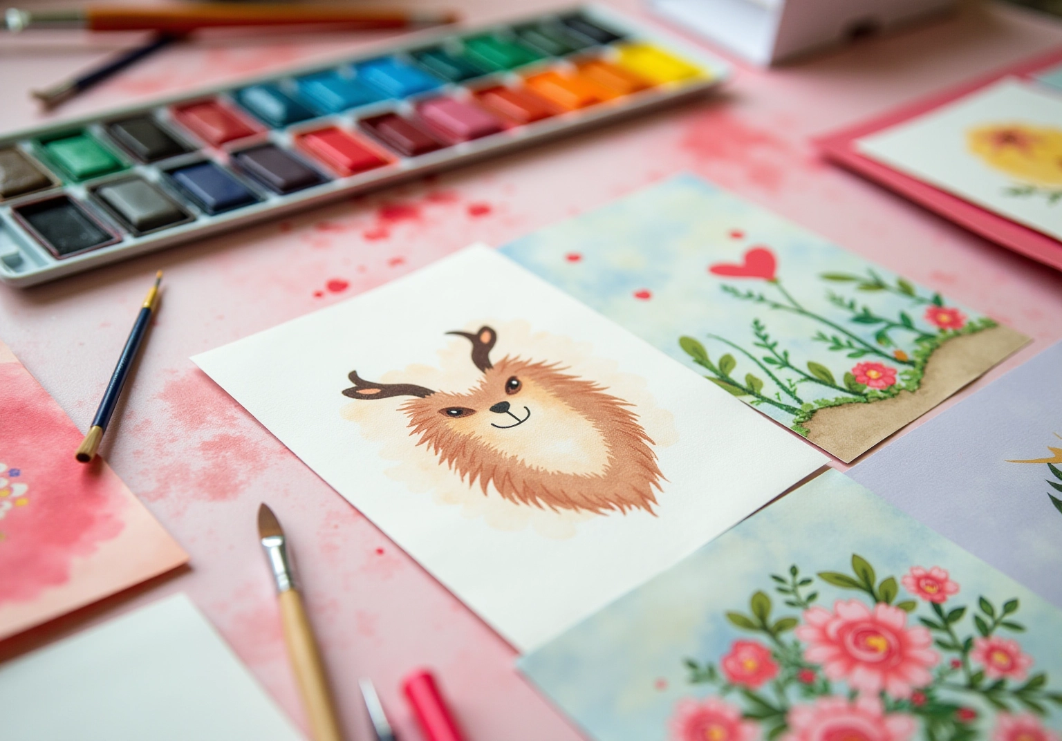 Creative Watercolor Valentine Card Workshop Creative Watercolor Valentine Card Workshop