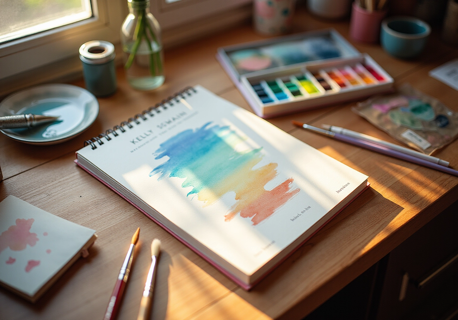 Creative Watercolor Workspace Creative Watercolor Workspace