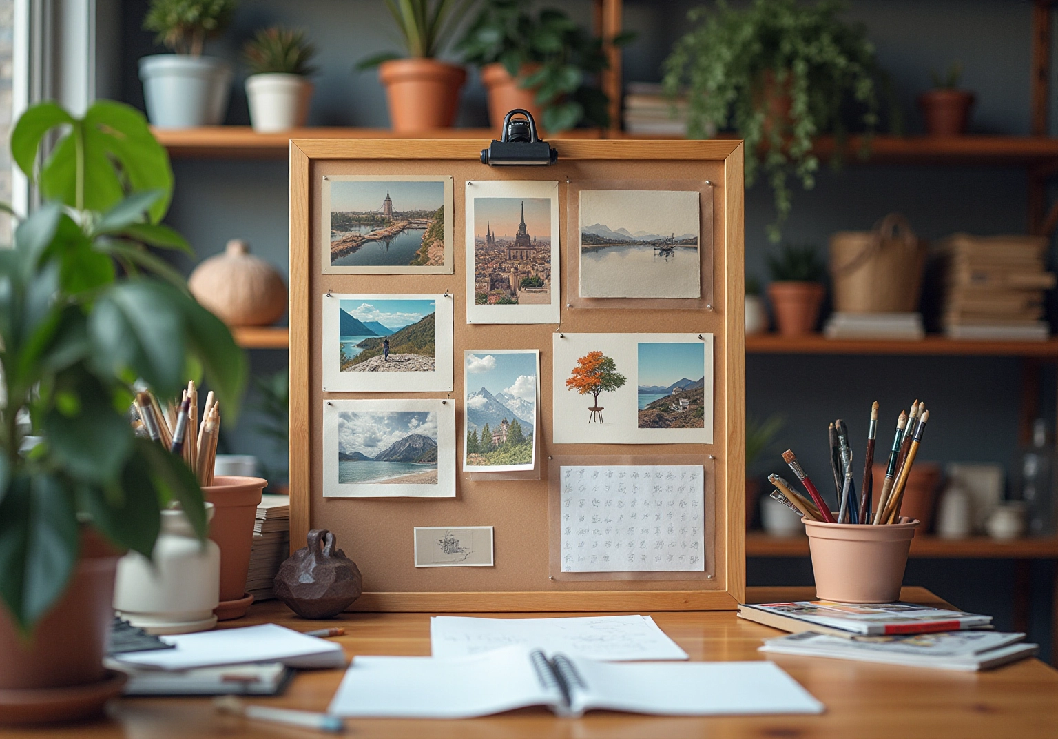 Creative Workspace for Greeting Card Design Creative Workspace for Greeting Card Design