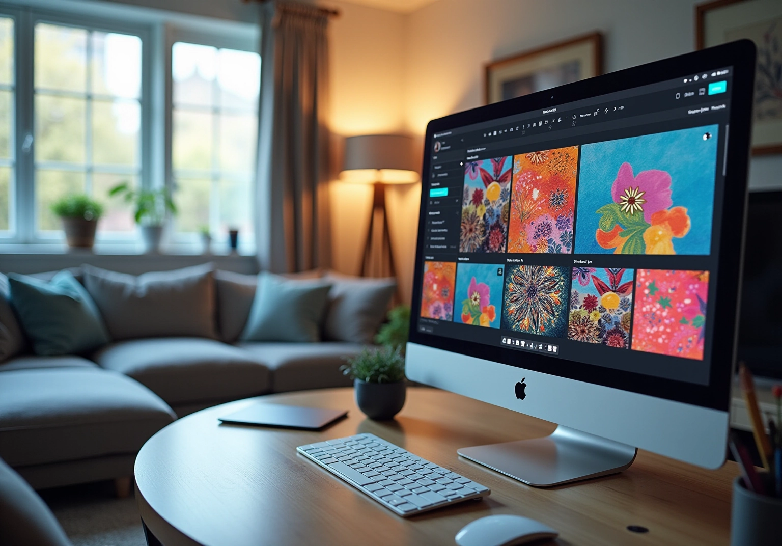 Creative Workspace with Canva's Photo Editor