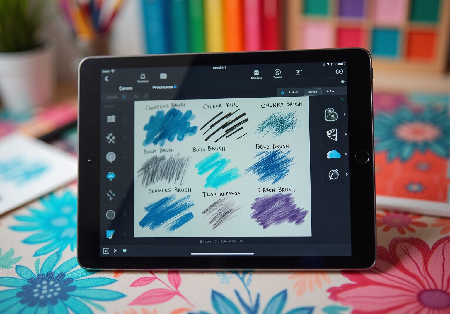 Creative Workspace with Procreate