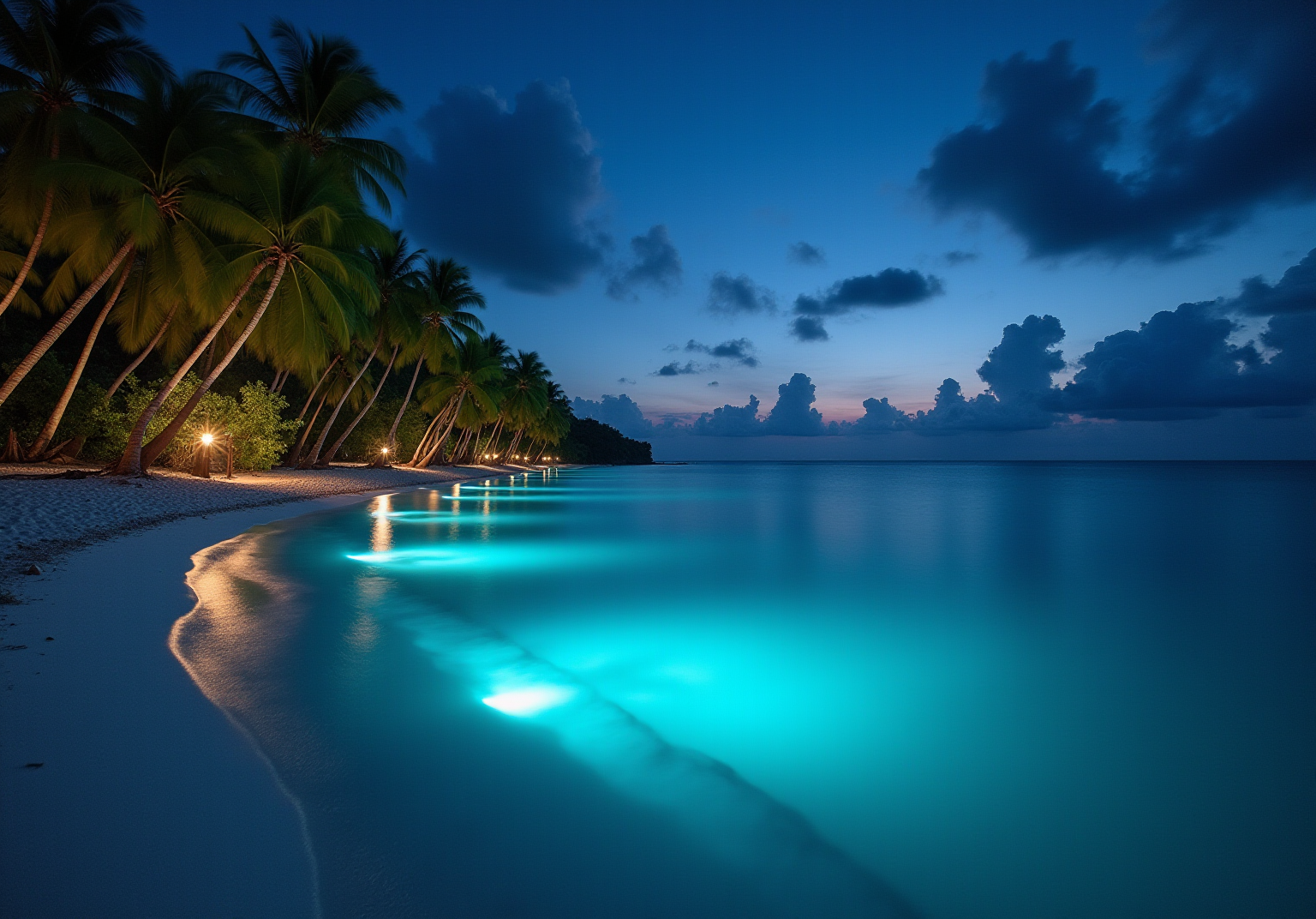 Enchanting Bioluminescence in the Maldives