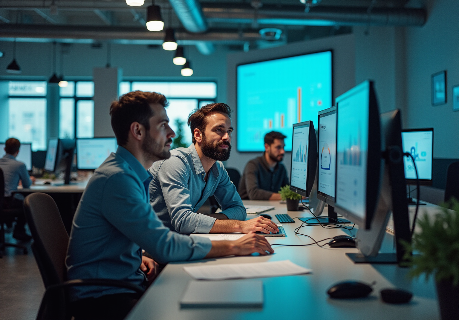 ZenBridge: Tailored SEO Solutions in a Modern Office