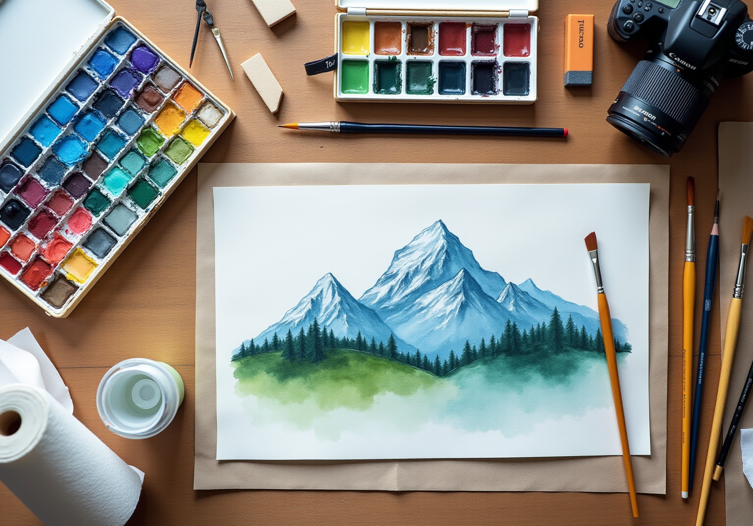 Essential Materials for Mountain Painting Essential Materials for Mountain Painting