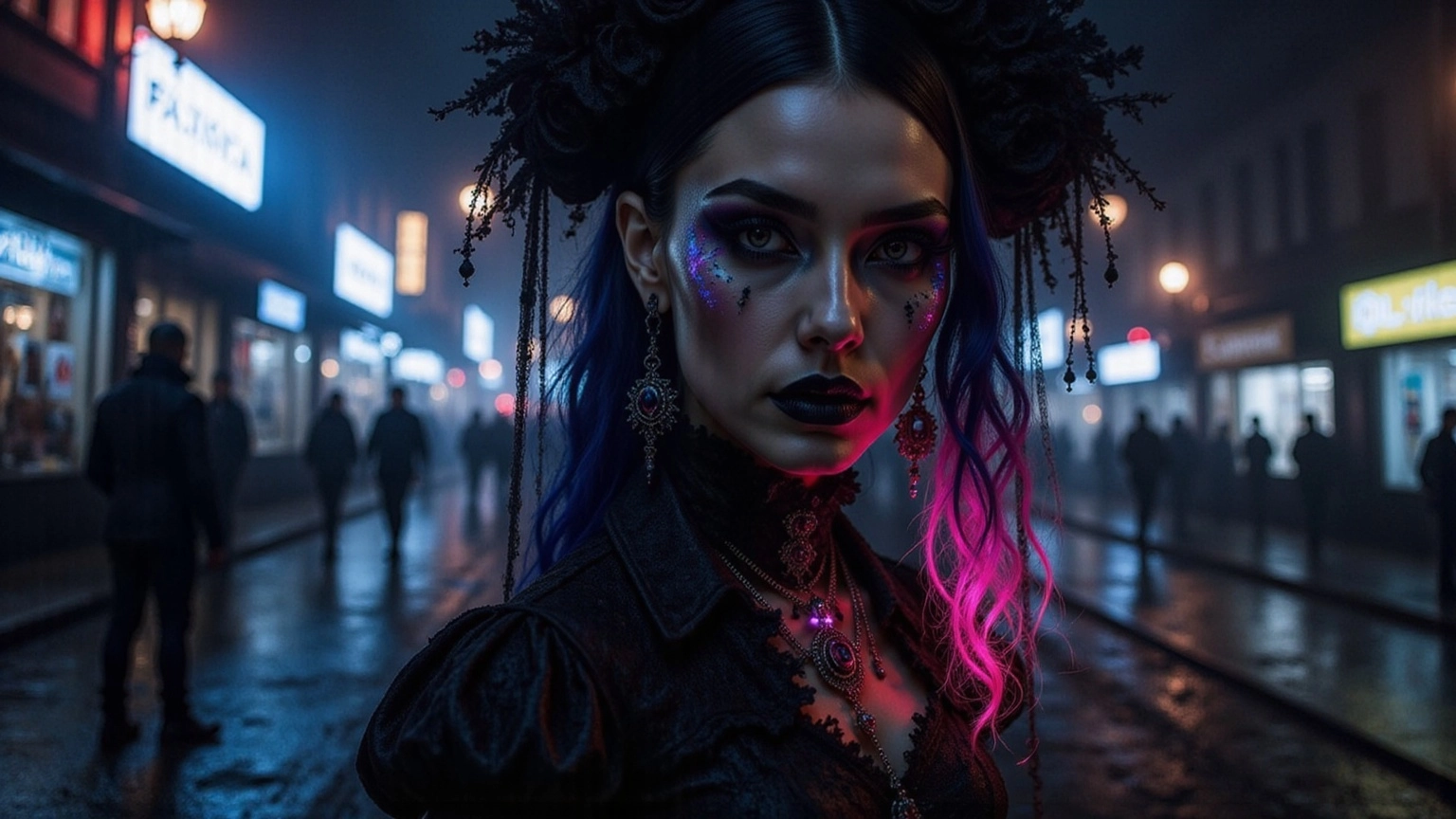 Cyber Goth: A Fusion of Futuristic and 90s Aesthetics