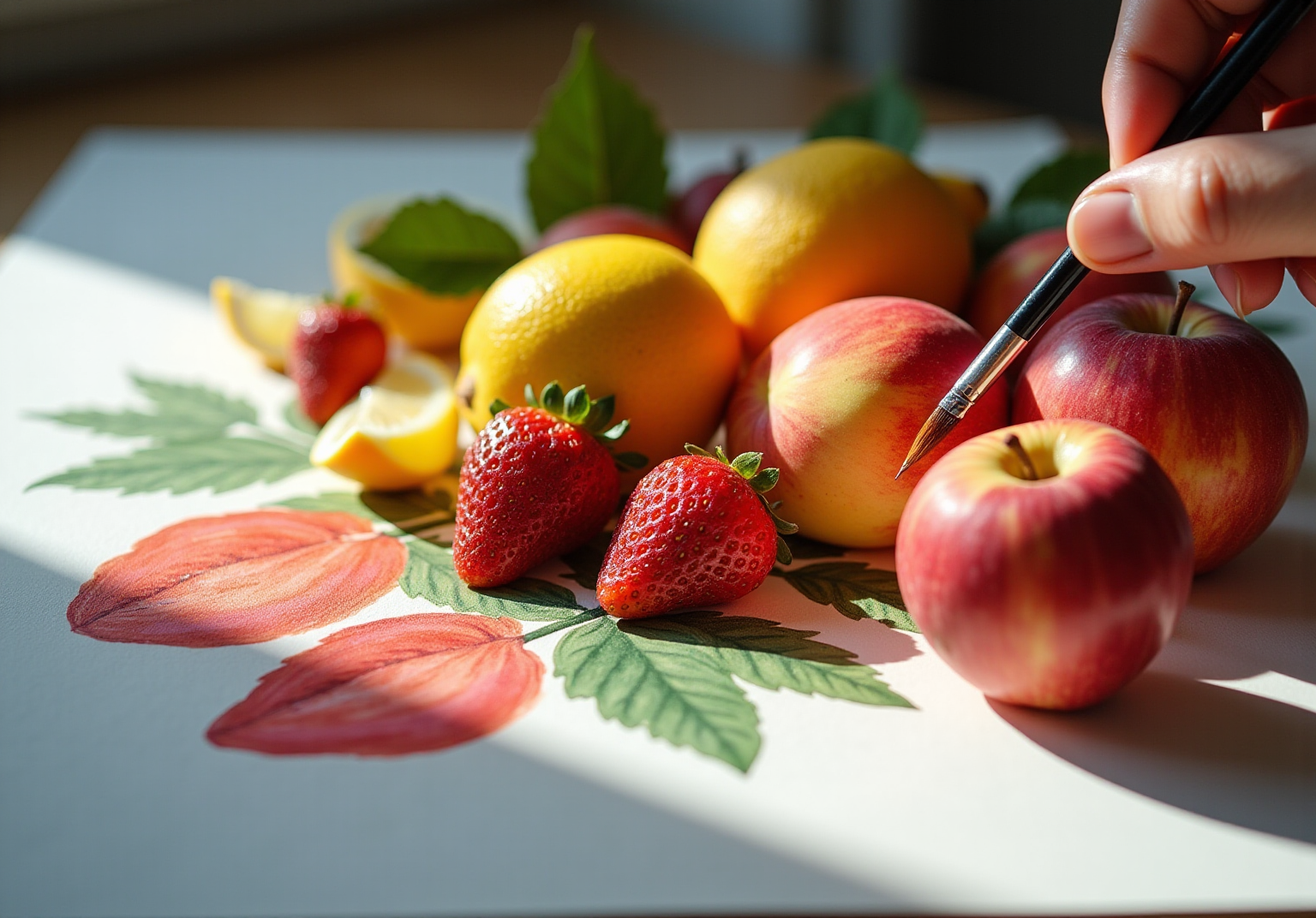 Mastering Shadows and Highlights in Fruit Watercolor Painting Mastering Shadows and Highlights in Fruit Watercolor Painting