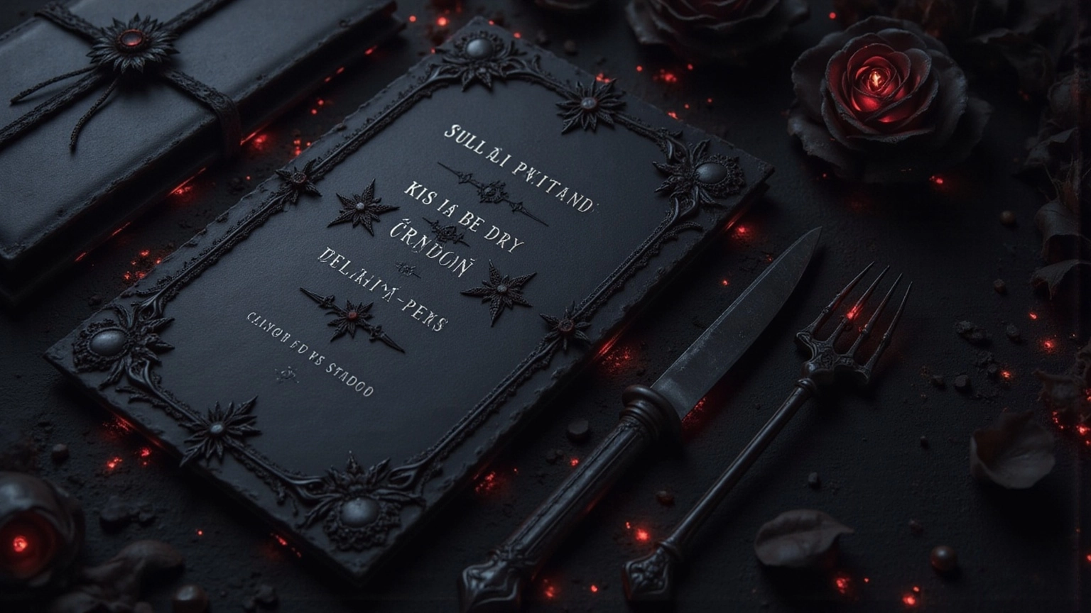 Darkly Elegant Skeleton Wedding Invitation