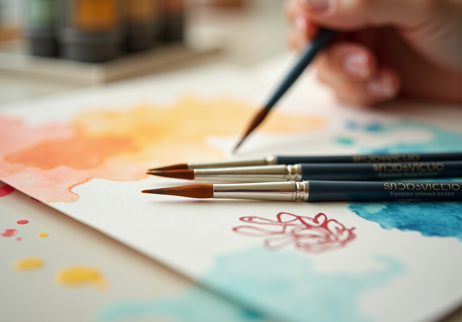 Precision in Art: Da Vinci Maestro Watercolor Brushes Precision in Art: Da Vinci Maestro Watercolor Brushes