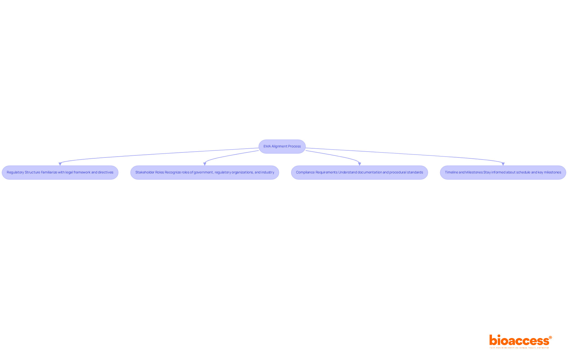 This flowchart outlines the key components of the EMA alignment process. Each box represents a critical area to focus on, and the arrows show the flow of steps to help you navigate the process effectively.