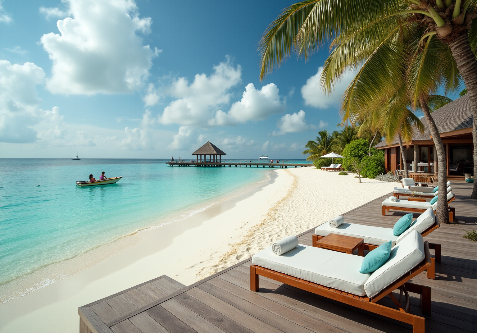 Romantic Honeymoon at a Maldives Resort
