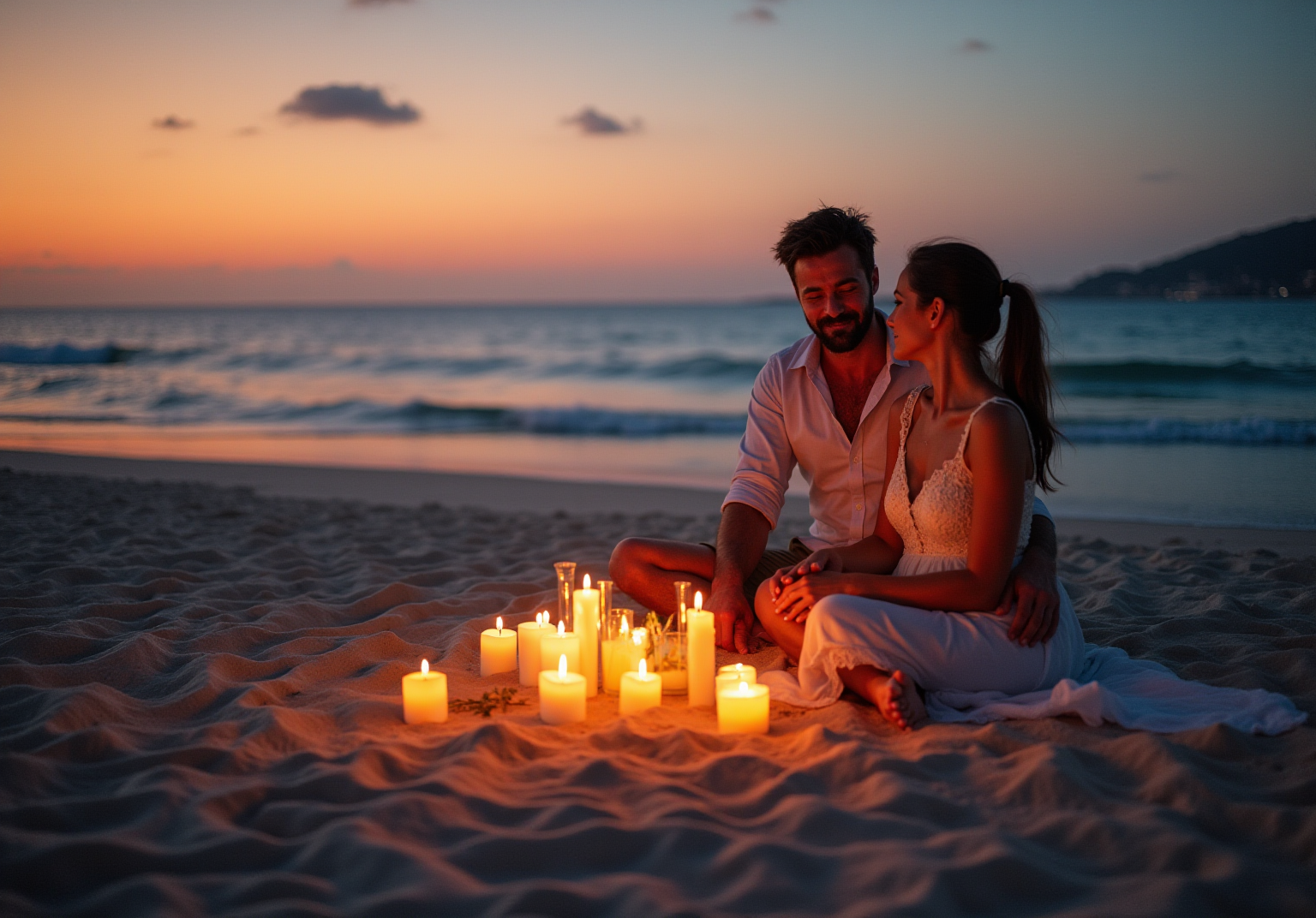 Romantic Honeymoon on a Sun-Kissed Beach