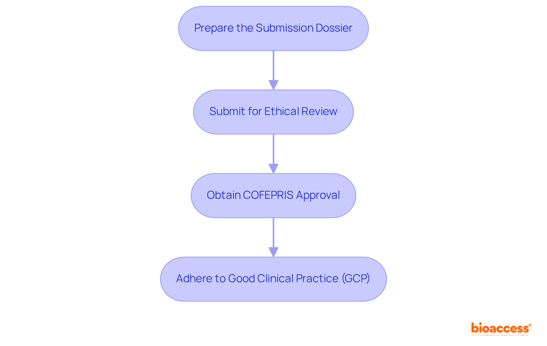 Each box represents a crucial step in the regulatory process. Follow the arrows to see how to navigate from preparing your documents to obtaining necessary approvals.