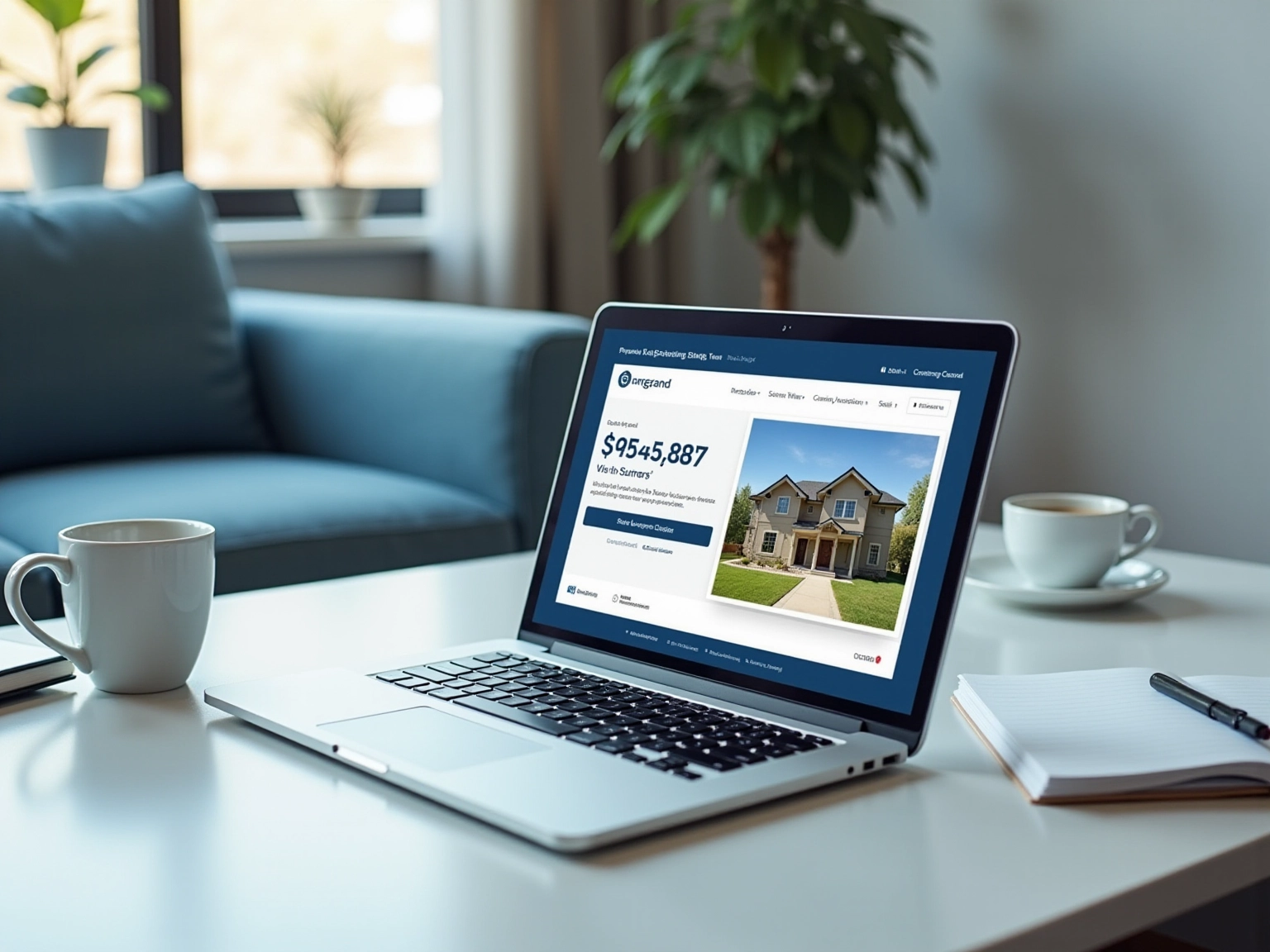 Digital Property Search in a Modern Workspace