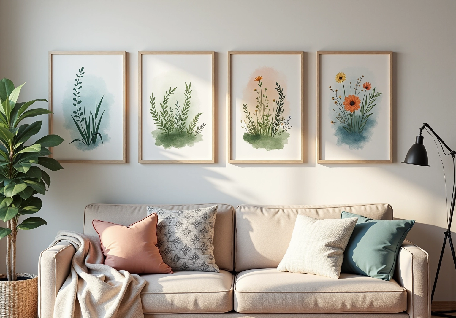 Diverse Watercolor Illustration Styles in Home Decor Diverse Watercolor Illustration Styles in Home Decor