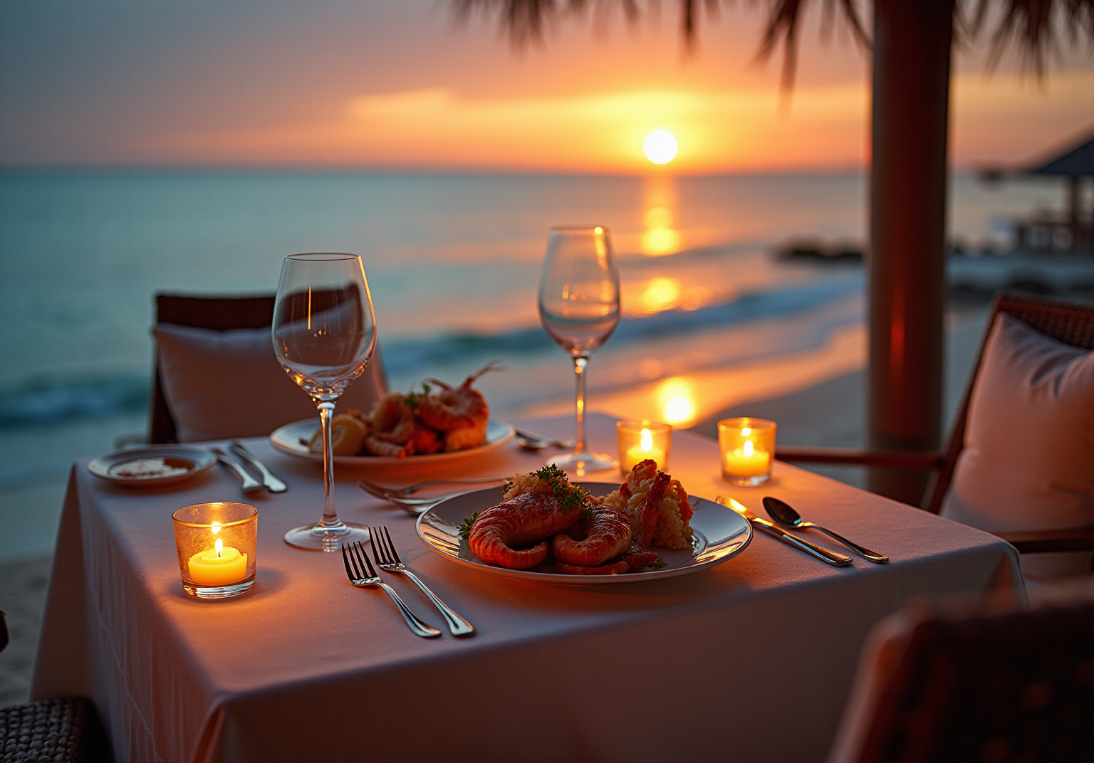 Romantic Seafood Dining in the Maldives