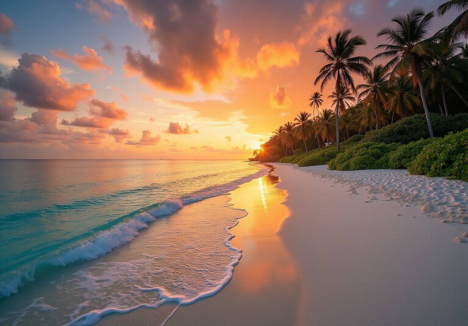 Serene Sunset at Velaa Private Island