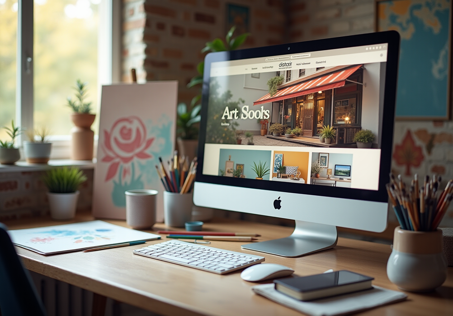 Creative Workspace for Building an Online Art Store