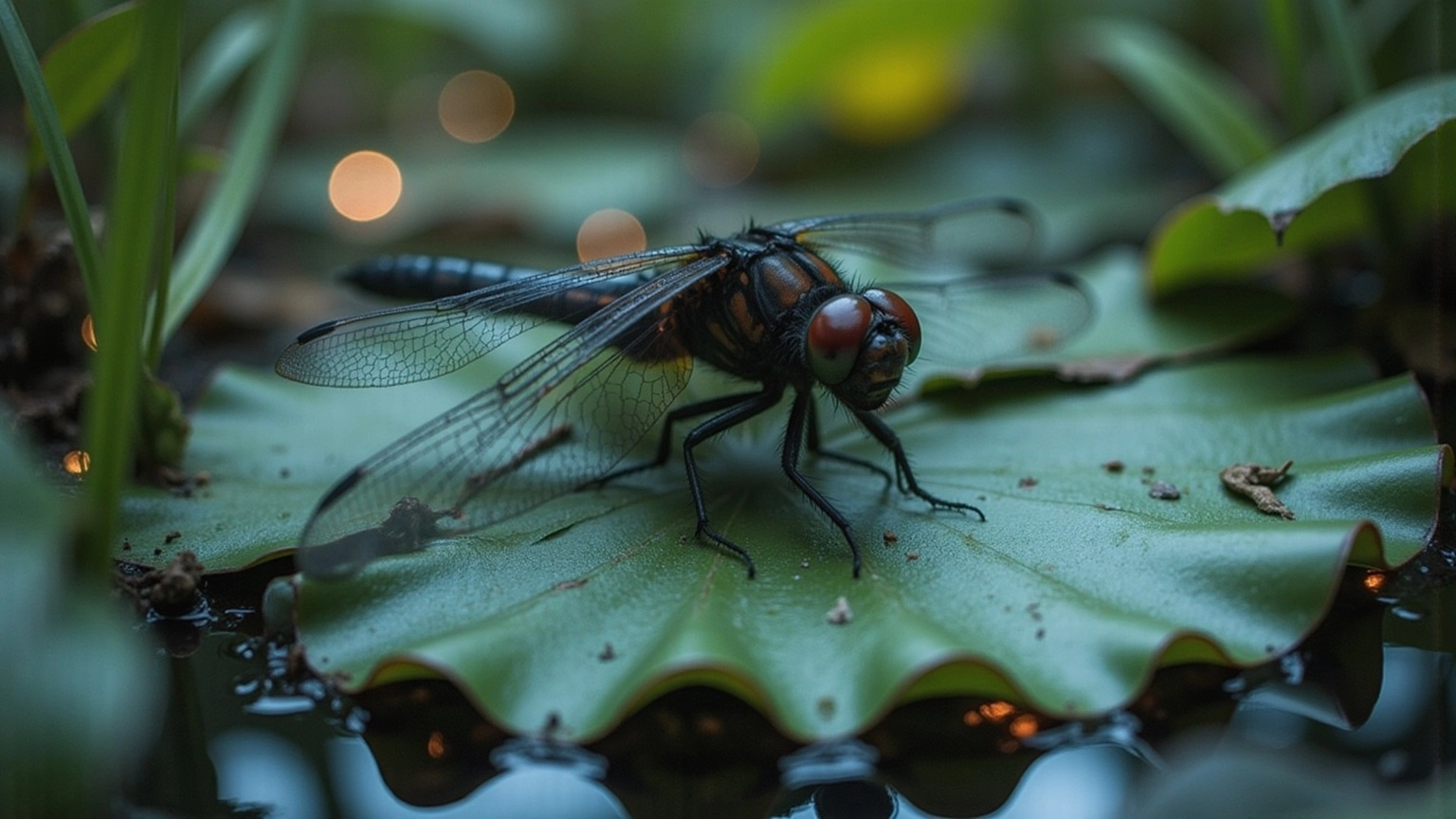 Dragonfly in Its Natural Habitat
