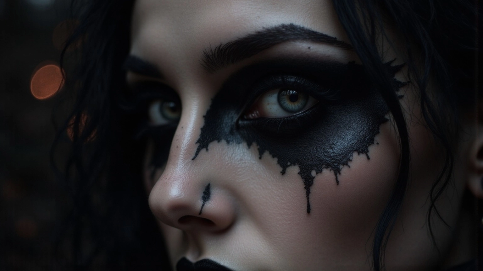 Dramatic Gothic Cat Eye Makeup