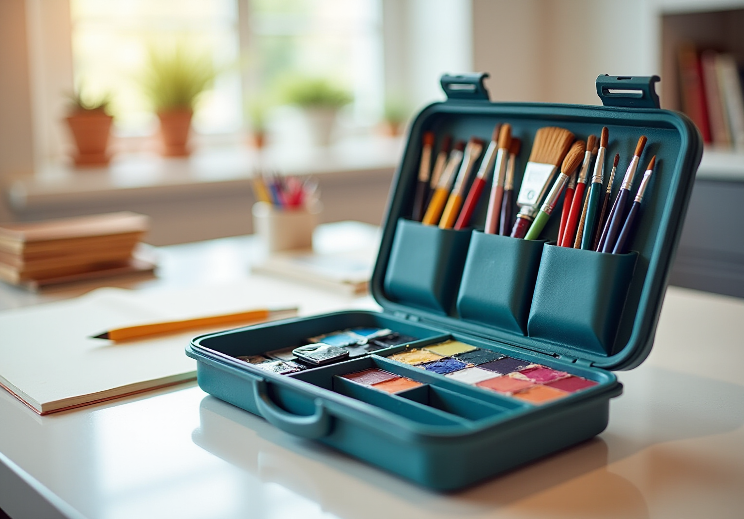 Organized Art Supplies in ArtBin Case Organized Art Supplies in ArtBin Case