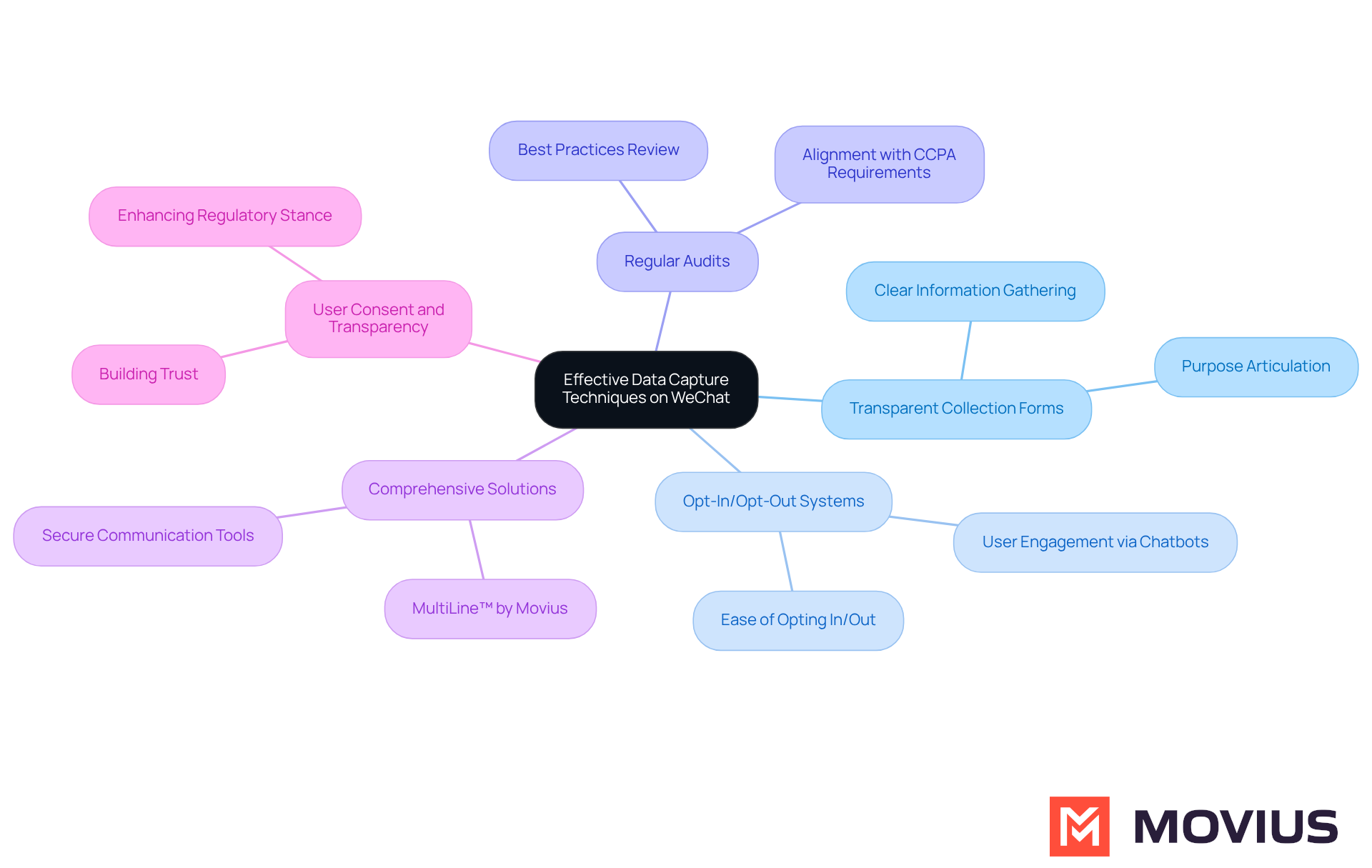 The center represents the main topic, and each branch shows a different best practice. Follow the branches to see how each practice contributes to effective data capture and compliance.
