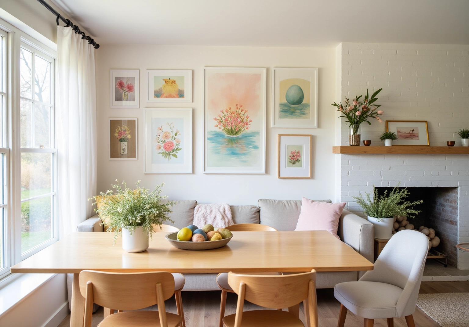 Easter Watercolor Art in Home Decor Easter Watercolor Art in Home Decor