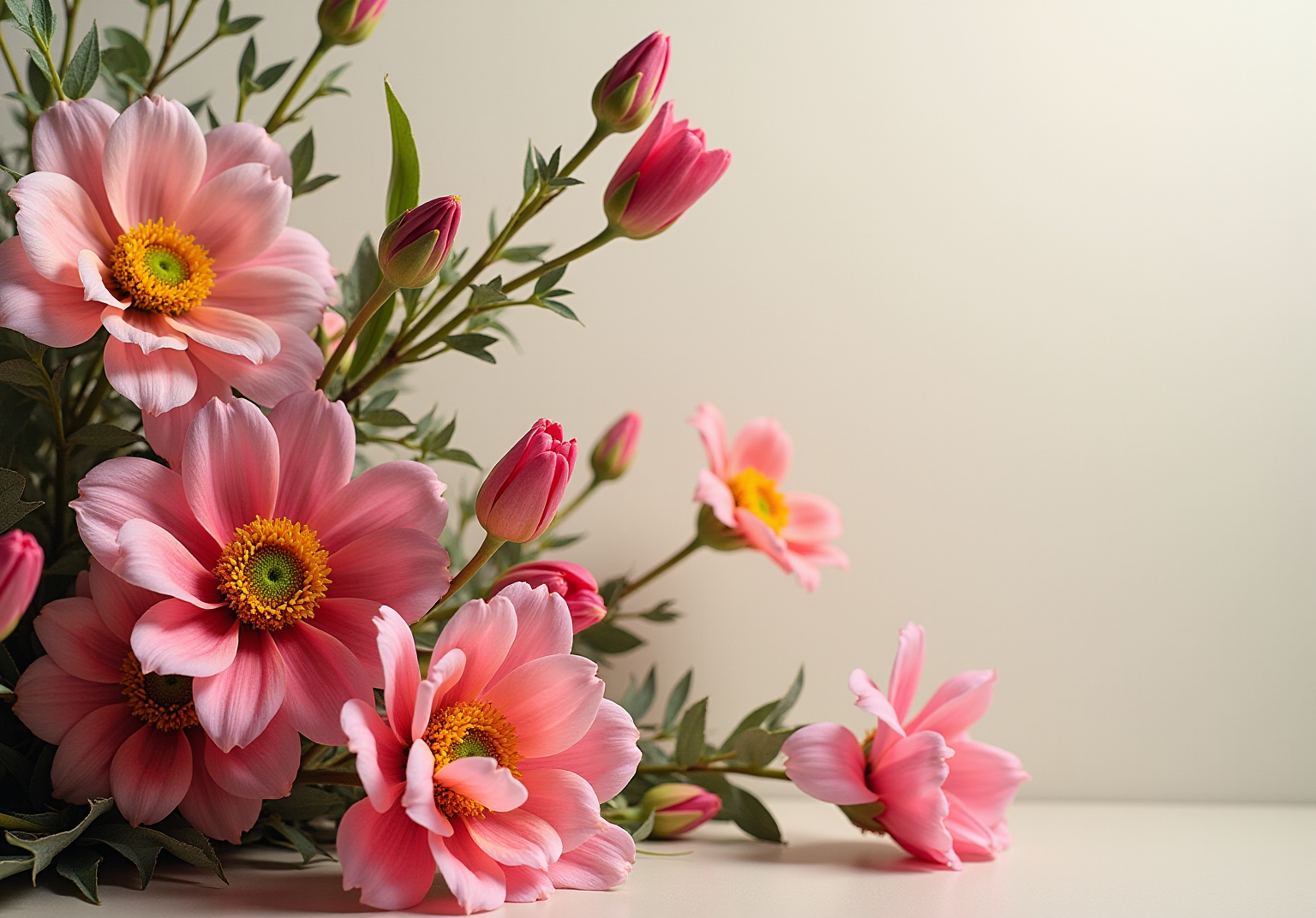 Floral Art with Negative Space Floral Art with Negative Space