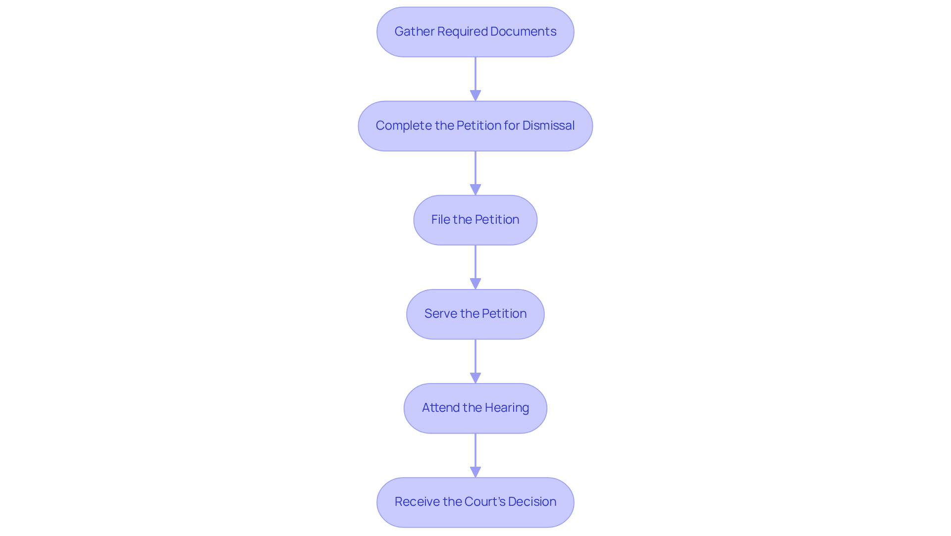 Each box represents a step you need to take in the filing process. Follow the arrows to see how each step connects to the next, guiding you through the entire procedure.