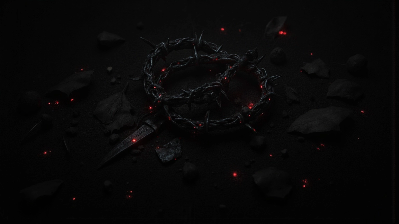 Edgy Barbed Wire Bracelet Close-Up