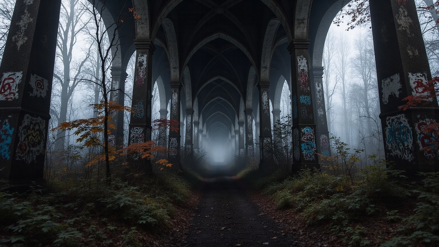 Eerie Beauty of the Delaware River Viaduct