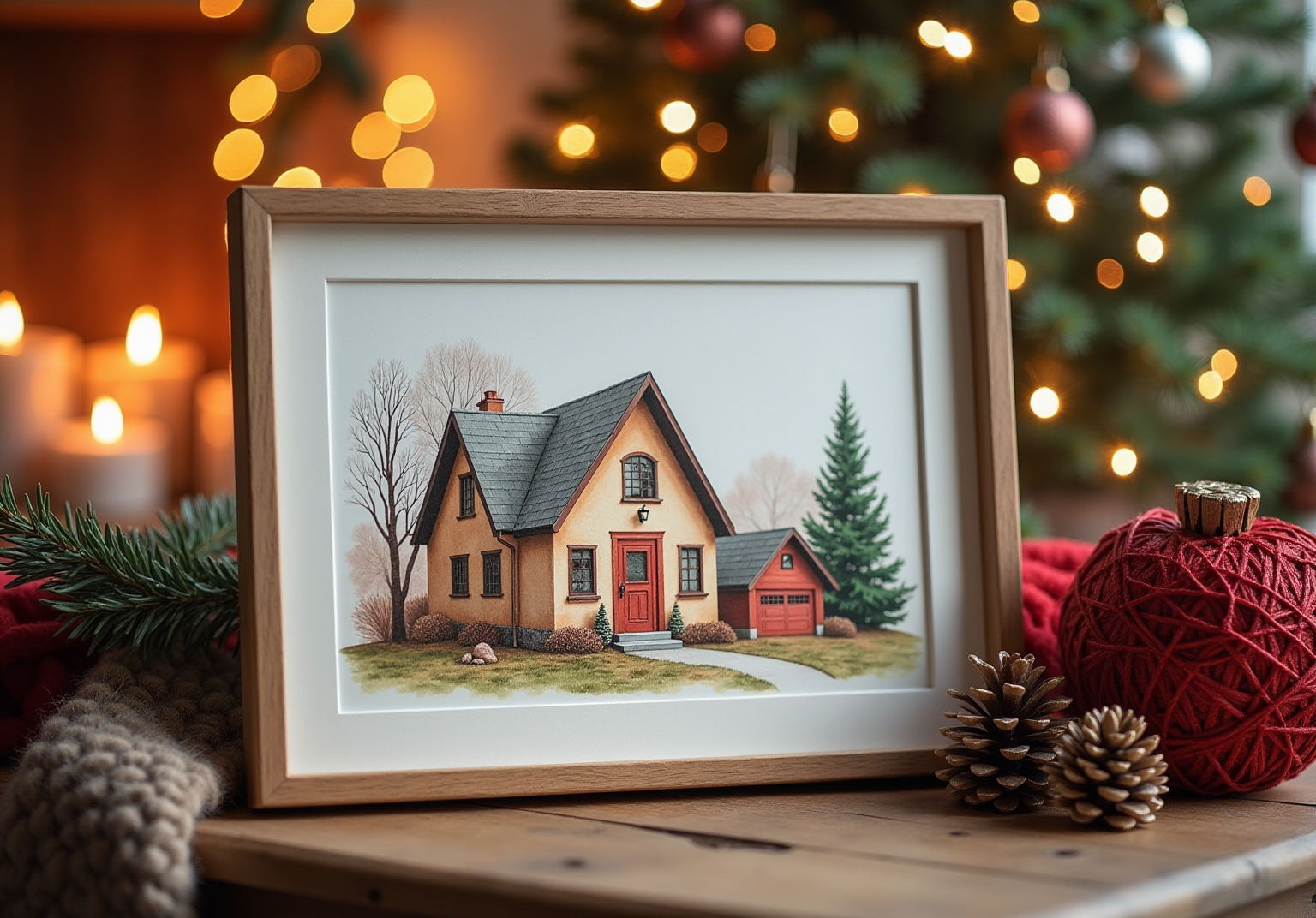 Personalized Watercolor Illustrations for Holiday Cheer Personalized Watercolor Illustrations for Holiday Cheer