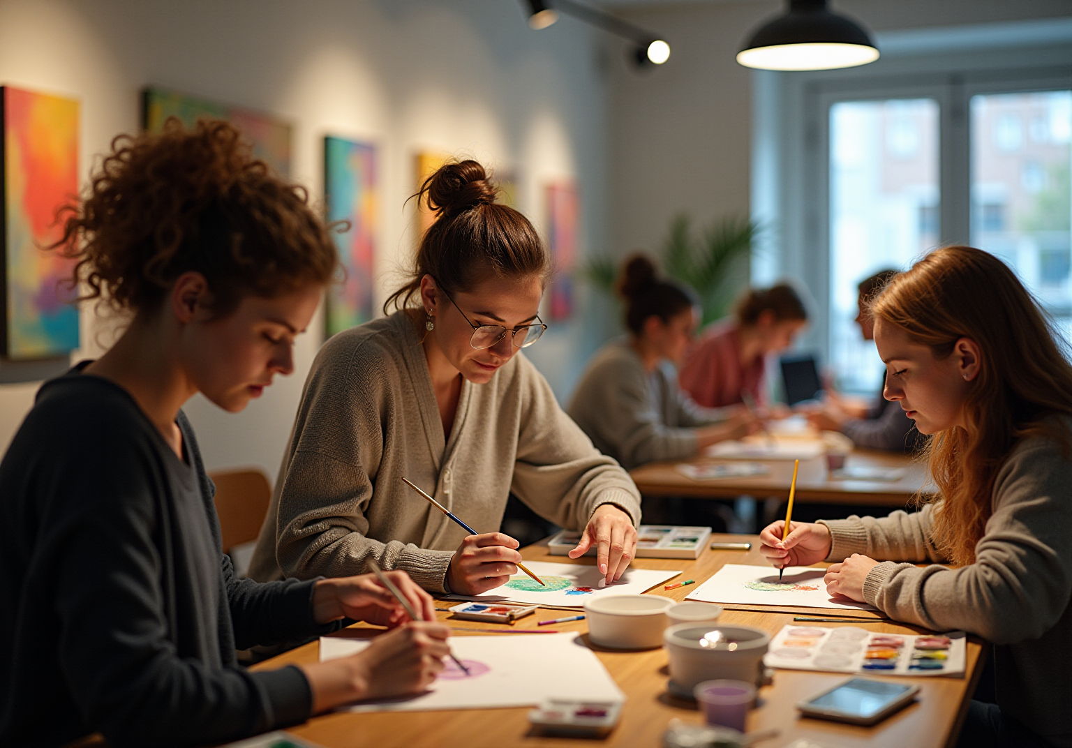 Inclusive Watercolor Classes in a Cozy Art Studio Inclusive Watercolor Classes in a Cozy Art Studio